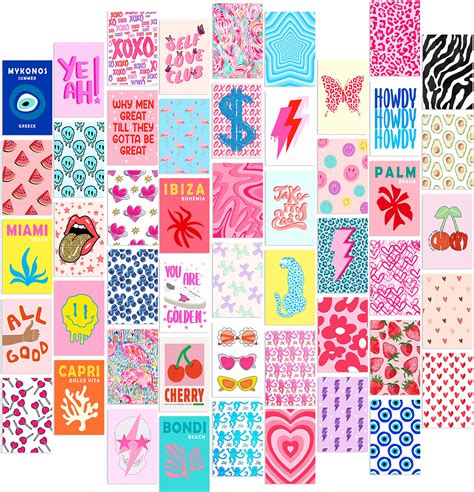 Buy Waschbär Preppy Room Decor Aesthetic Pictures Preppy Wall Collage Kit Preppy Wall Decor