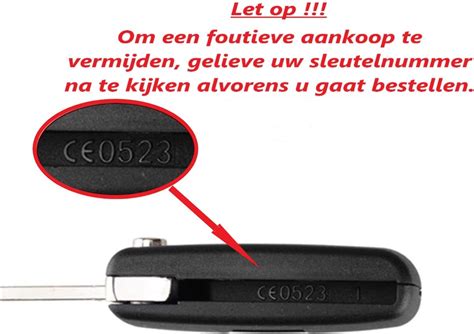 Citroen Klapsleutel Behuizing Knoppen Middelste Knop Achterklep