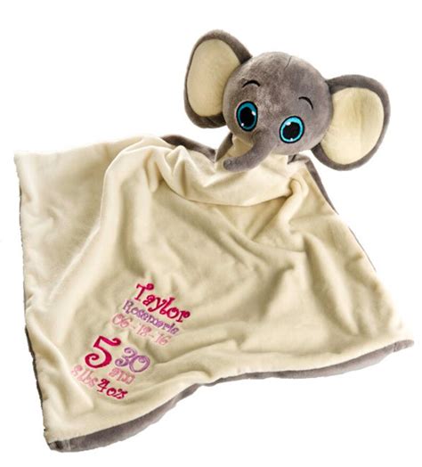 Hidey Boo Elephant Snuggle Blankie Security Blanket Birth Etsy