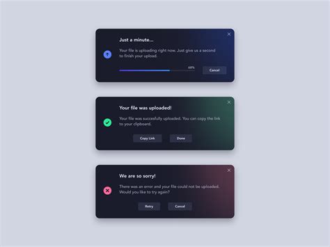 Upload UI by Simon Lürwer on Dribbble