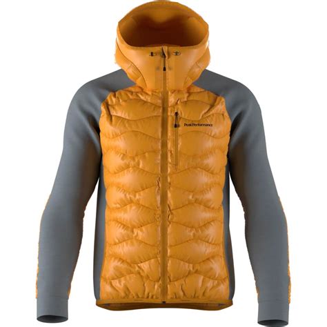 Peak Performance Helium Down Hybrid Jacke Orange Trekkinn