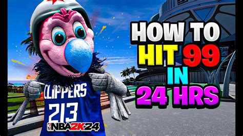 HOW TO HIT 99 OVERALL FAST AND EASY ON NBA 2K24 HOW TO EASILY HIT 99