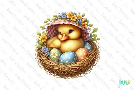 Cute Easter Duck Clipart 3553497