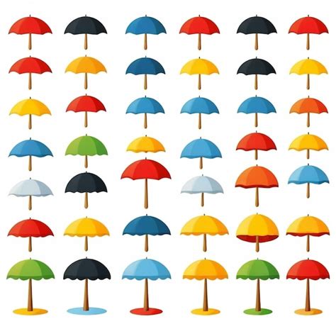 Shade Vector Set White Background Isolated A High Premium Ai