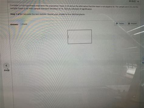 Solved Consider A Null Hypothesis That Tests The Chegg