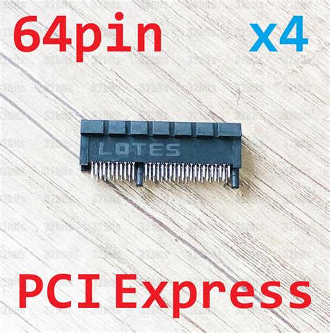 Разъем Слот PCI Express x4 64pin LOTES (ID#1438463033), цена: 60 ...