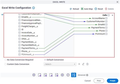 Example Configure An Excel Write Activity