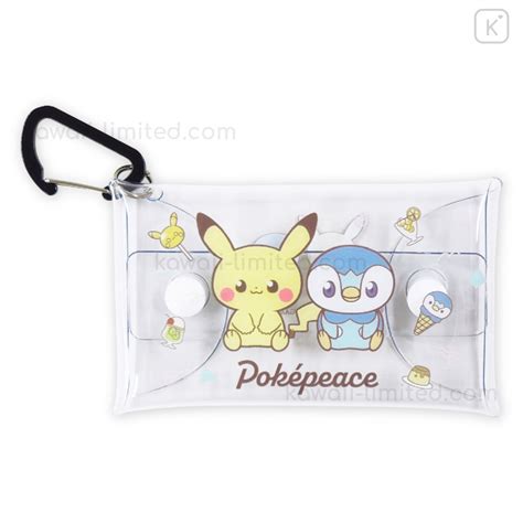 Japan Pokemo Clear Multi Case S Pokepeace Pikachu And Piplup