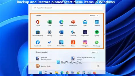 How To Backup And Restore Items Pinned To Start Menu In Windows 1110