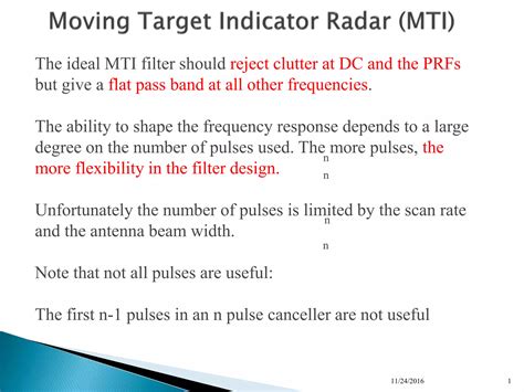 Moving Target Indicator Radar Mti Part2 Pptx