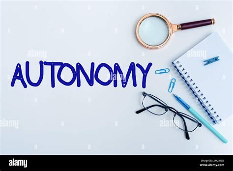 Handwriting Text Autonomy Word Written On Vehicle That Can Guide Itself Without Human