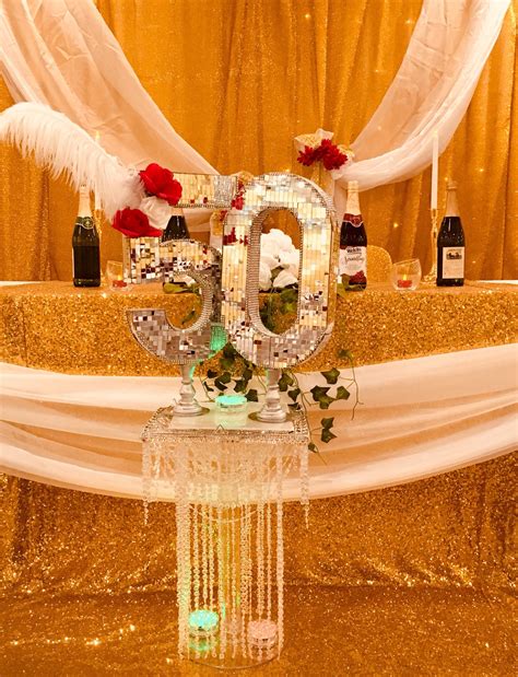 Birthday Centerpiece 50th Birthday Centerpiece Wedding Ceremony