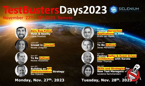 Rudolf Groetz On Linkedin The Registration For The Testbustersdays2023
