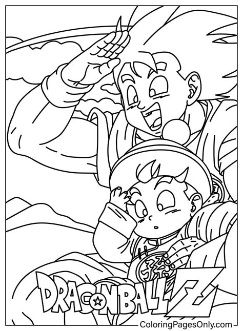 Goku And Gohan Coloring Pages