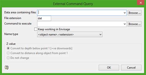 Vulcan Analyse External Data Set Up