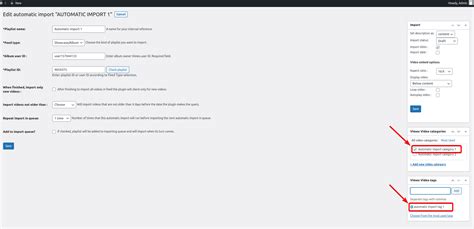 After Video Post Import Actions Help Center Knowledgebase Vimeotheque Com
