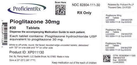 Pioglitazone Rising Health Llc Fda Package Insert Page 8