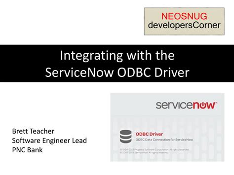Ppt Integrating With The Servicenow Odbc Driver Powerpoint Presentation Id4669517