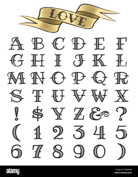 Cartoon Style Lettering Tattoos