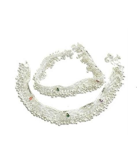 Buy Urbanela Latest Design Stone Studded Stylish Designer Silver Plated