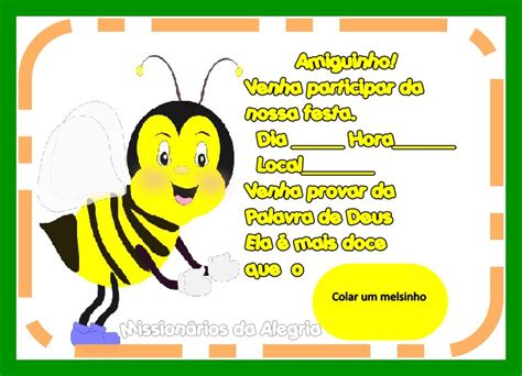 Projeto Missionários da Alegria Festa A Palavra de Deus é doce como