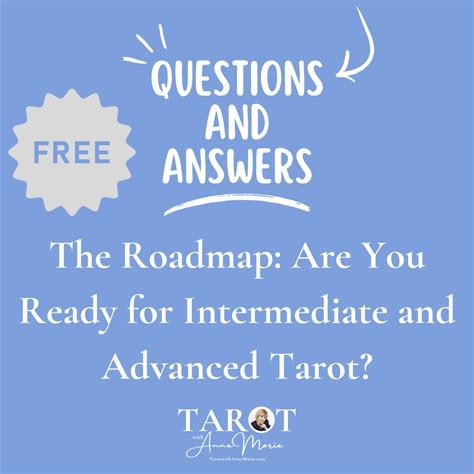 The Roadmap Are You Ready For Intermediate And Advanced Tarot