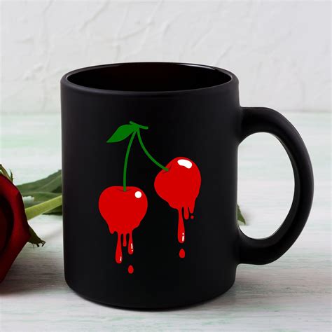 Cherry Melting Svg File Cherry Theme Png Svg Cherry Chocolate