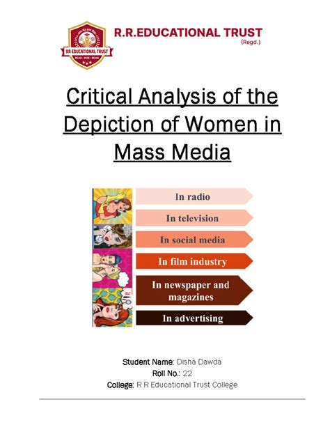 Critical Analysis Of Women In Mass Media Impact And Representation