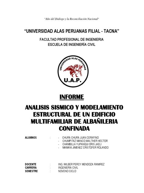Albañileria Modelamiento En Etabs Jimenezzz Pdf Análisis Estructural Hormigón