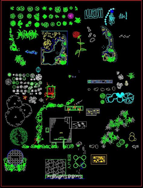 Autocad Drawings Of Trees And Paving Stones
