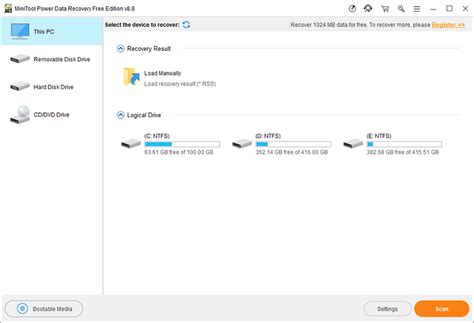 Use Minitool Data Recovery Dassuite