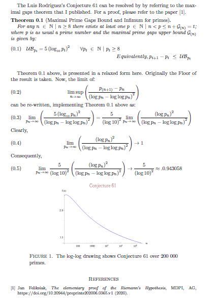 conjecture 61 the mean maximum gap between primes
