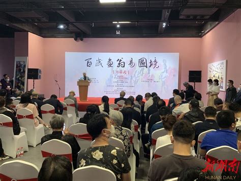 百岁仍追梦百岁画翁易图境艺术绘画展开幕 长沙 新湖南