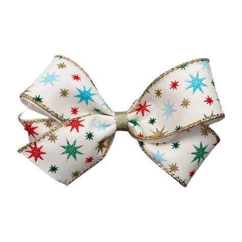Medium Fancy Star Layered Hair Bow On Clippie Basically Bows And Bowties