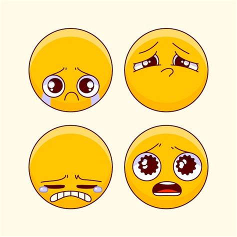 Sad Emoji Face Vectors And Illustrations For Free Download Freepik