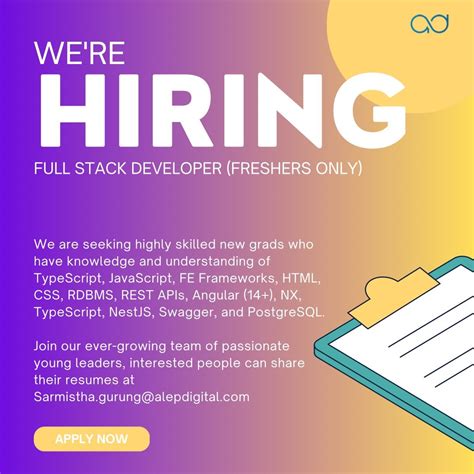 Techjobs Jobopening Hiringnow Careergrowth Jobopportunity Cloudservices Saas Fullstack