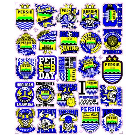 Jual Stiker Stisker Persib Isi 50 Lembar Dan 100 Lembar Stiker Bobotoh