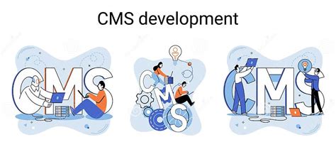 Concept Of Digital Content Management System Cms Development Software Metaphor Program
