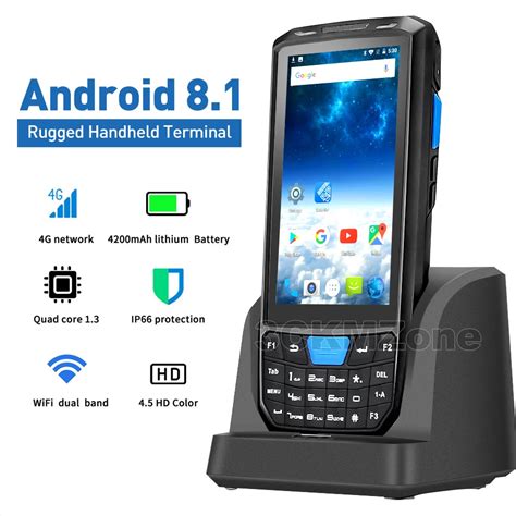 Android 8,1 промышленный прочный КПК ручной pos-терминал лазерный ...