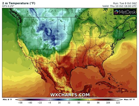 Big Polar Blast In The Us Sharp Cold Front Blizzard Conditions Big