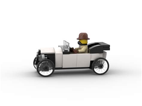 Lego Moc Little Classics 1 White Car By Brickaa Rebrickable
