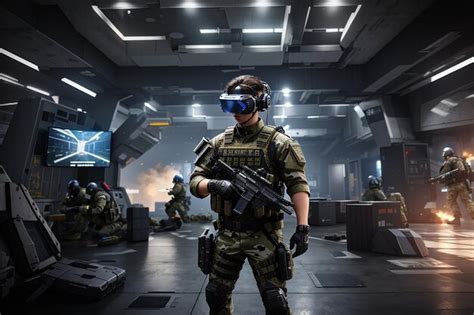 Premium Photo Hightech Combat Zone