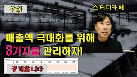 자영업 매출 극대화를 위해 꼭 관리해할 3가지 Youtube