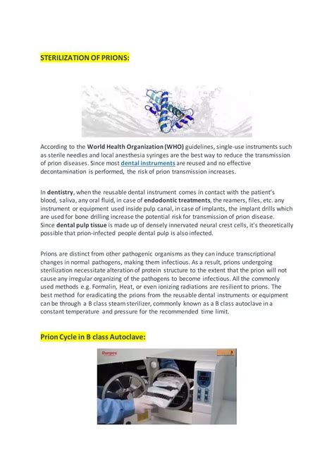Why It Is Easier To Succeed In Dental Surgery With Prion Cycle In Autoclave You Should Think Of