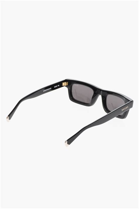 Rhude Golden Details Lightning Sunglasses Men Glamood Outlet