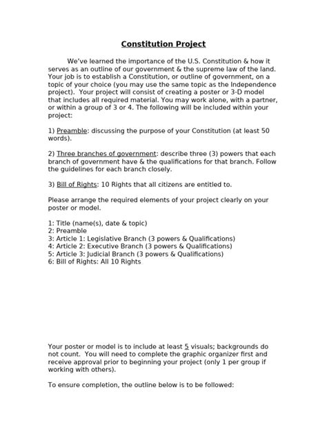 Constitution Project Pdf Article One Of The United States
