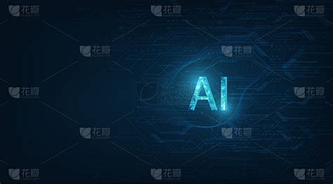 抽象未来的数字和技术在深蓝色的背景。ai 人工智能 措词电路设计。