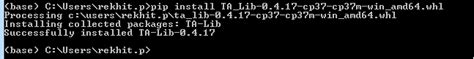 How To Install Ta Lib In Python Noticeable 博客园