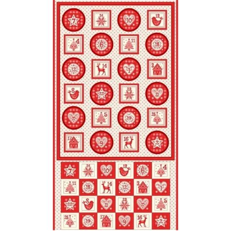 Makower Uk Scandi Advent Calender Panel