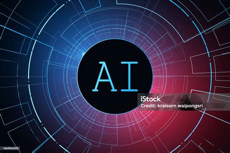 인공지능 회로기판ai 칩셋 미래지향적 기술 개념 Cpu에 대한 스톡 벡터 아트 및 기타 이미지 Cpu 개념 개념과 주제